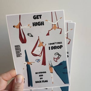 Aerial Silks Stickers. Aerial Sticker. Aerialist. Aerial Gift. - Etsy