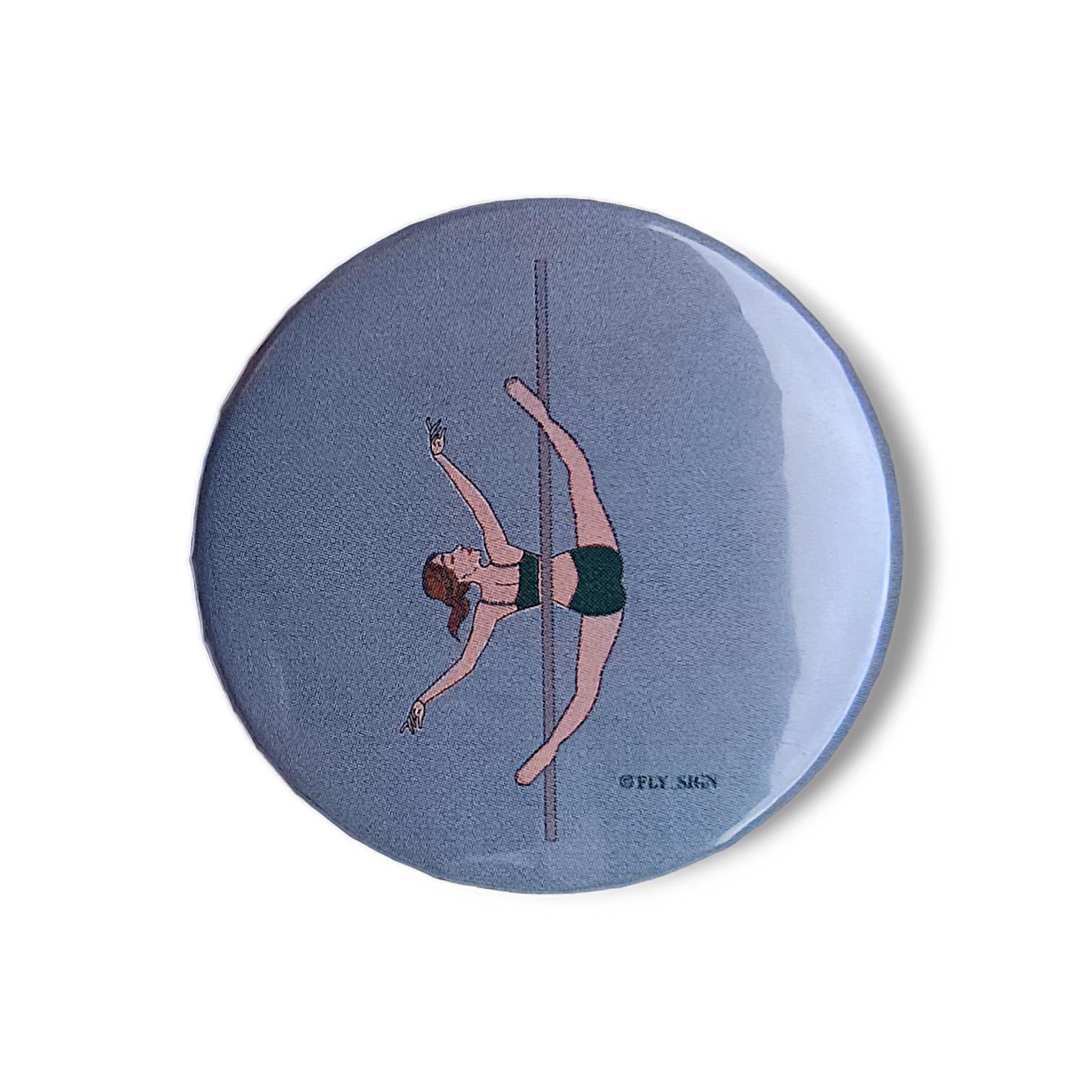 Set of 5 Button Pins for Aerialist. Aerial Silks Pin. Gift for ...