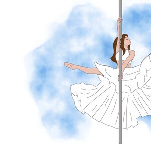 Printable Pole Dancer Girl. Instant Download. Digital Download ...
