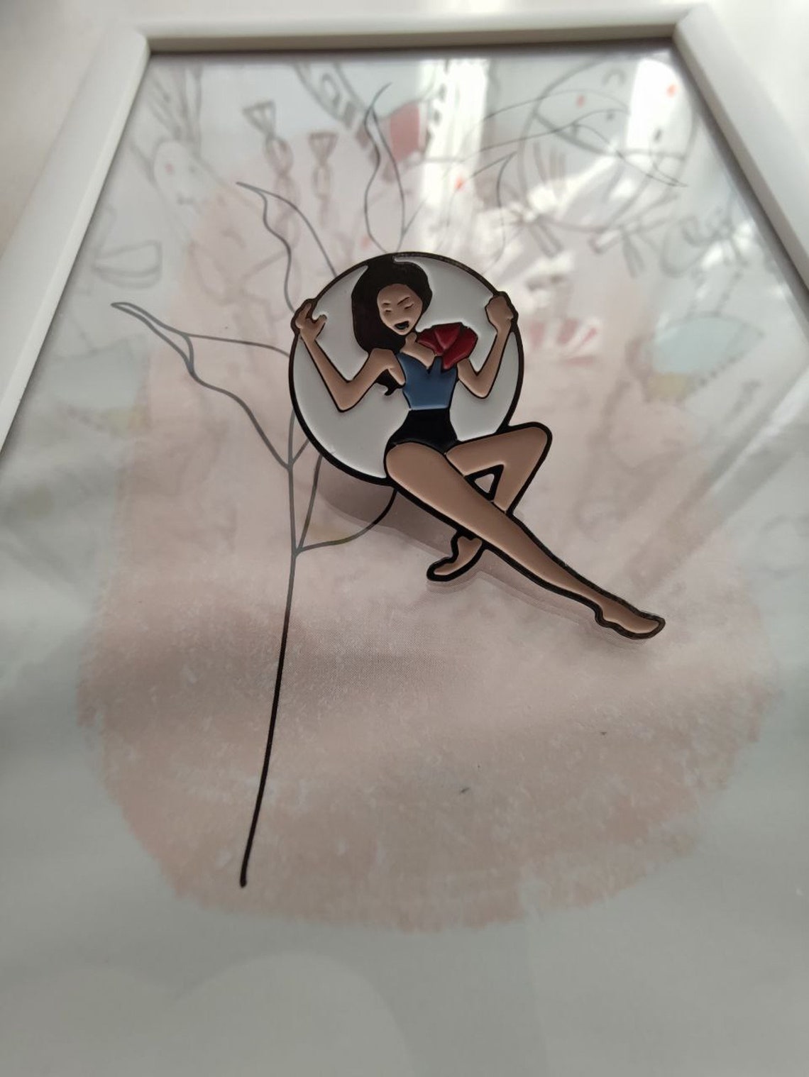 Aerial Hoop Pin. Enamel Pin Badge. Lyra Hoop Pin Badge - Etsy