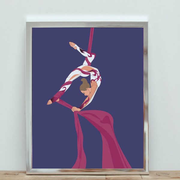 Aerial Silks Poster - Etsy