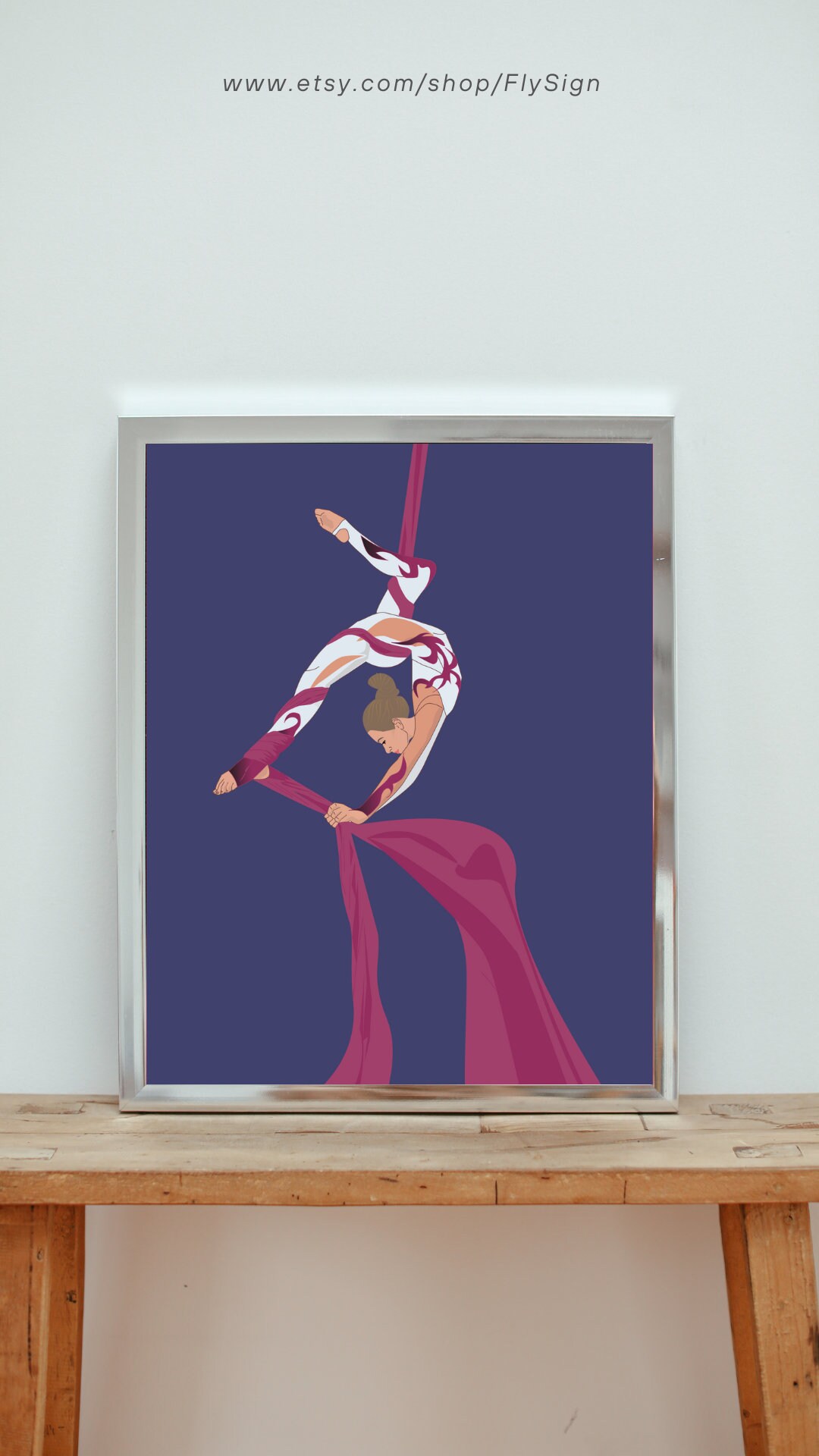 Aerial Silks Wall Decor, Aerialist Drawing - Etsy