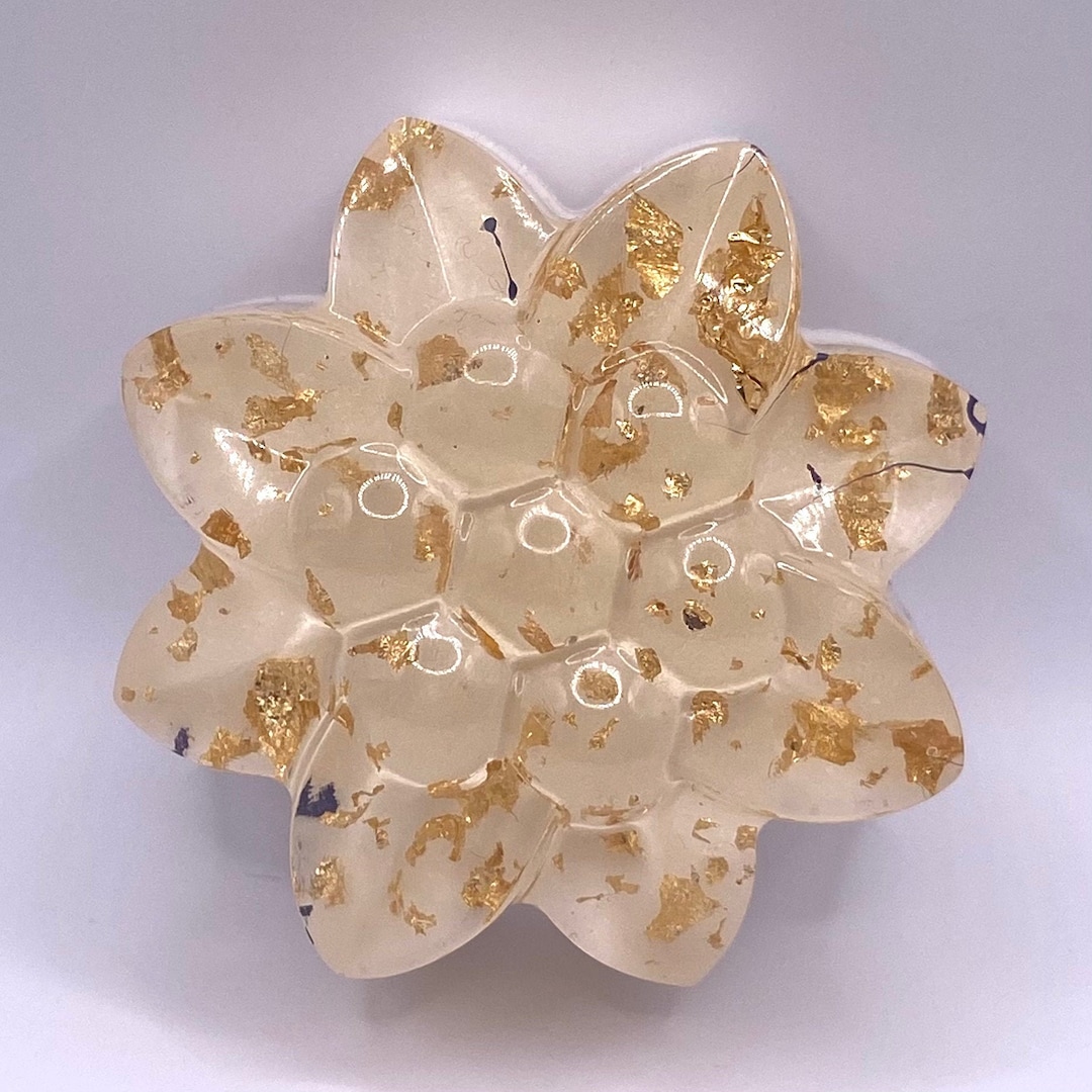 Ice and Gold Flower - Etsy