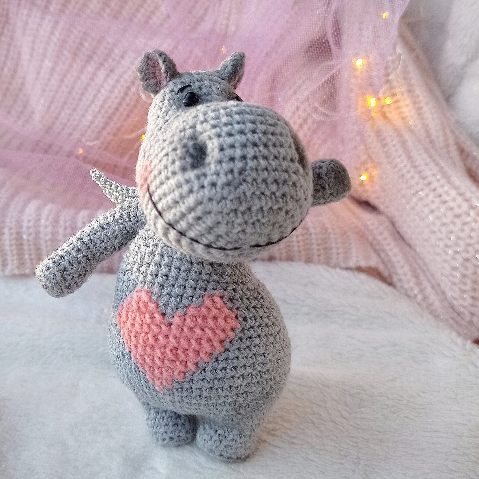 PATTERN Hippo Crochet Hippopotamus Pdf Amigurumi Miniature Toys - Etsy