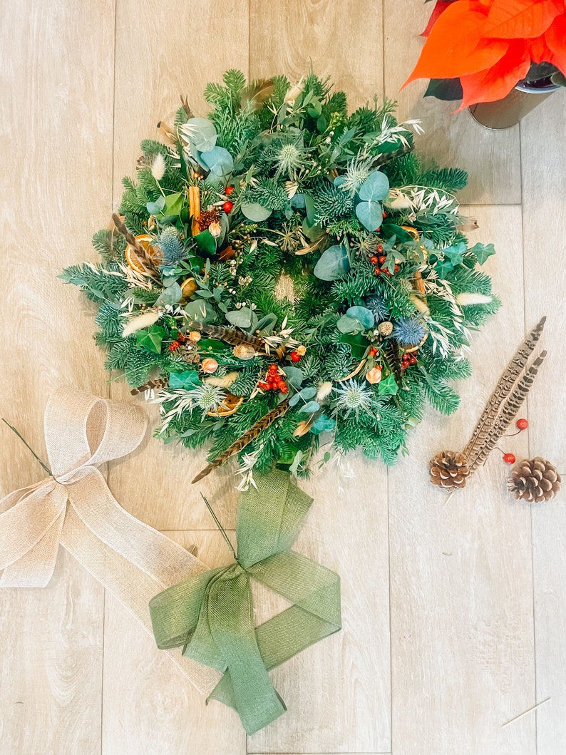 DIY Christmas Wreath Kit. Wreath Making Kit. Fresh Christmas - Etsy UK DIY Christmas Wreath Kit. Wreath Making Kit. Fresh Christmas - Etsy UK