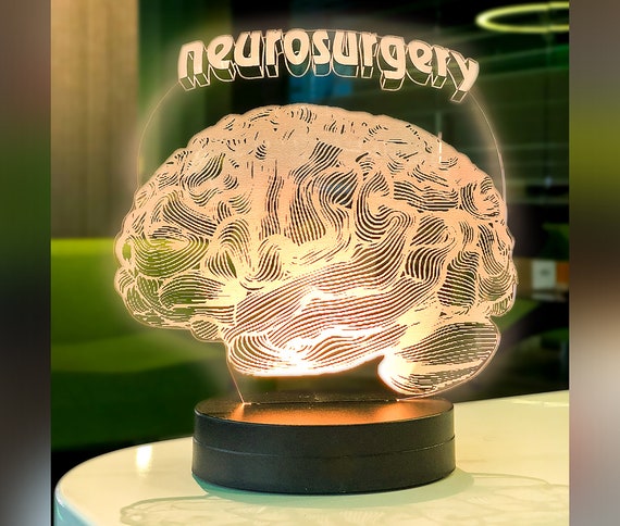 Brain 3D Illusion Led Lamp Personalized Neurologist Acrylic - Etsy