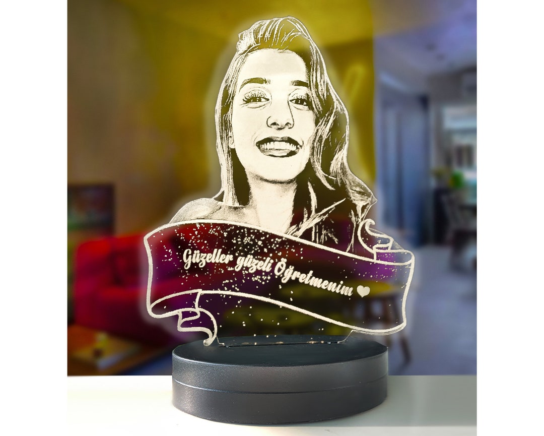 Best Friend Personalized 3D Led Night Lamp, Friend Custom Photo Gifts ...
