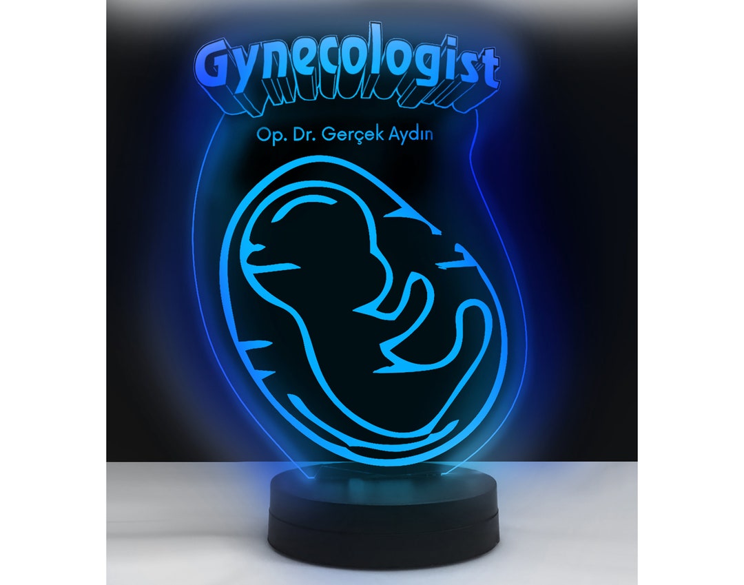 Personalized Gynecologist Doctor Lamp, Led Light Gift for Doctor, Multi ...