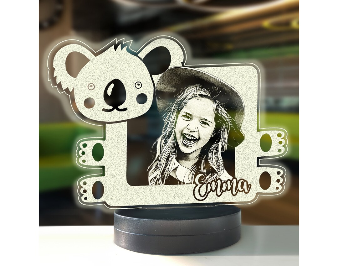 Personalized Koala LED Lamp: Custom 3D Illusion Night Light - Etsy
