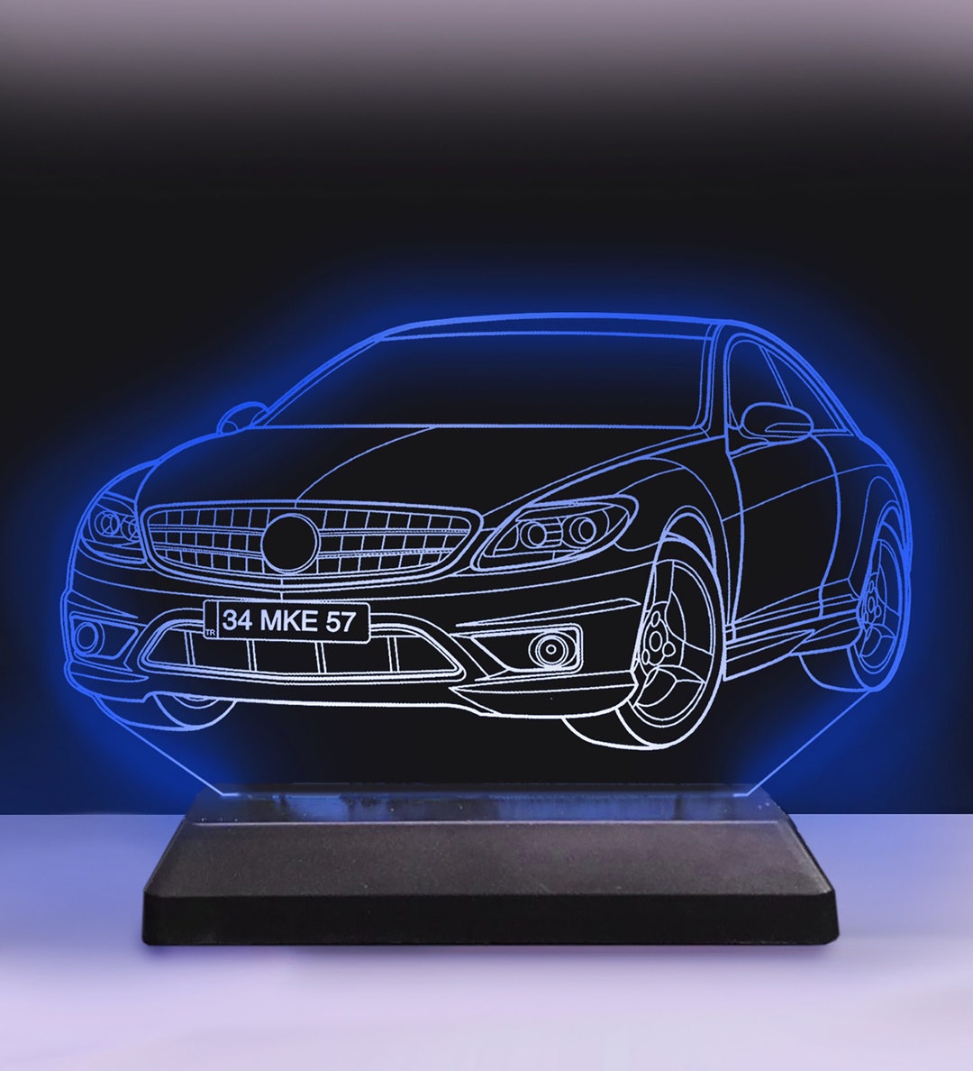 Personalized 3D Car LED Lamp: Custom Night Light Gift - Etsy