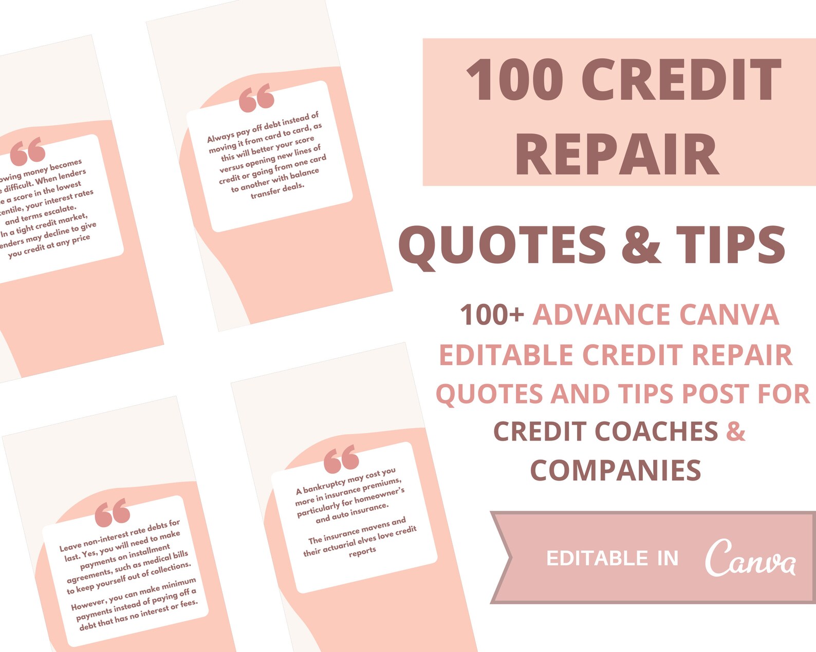 Advance Credit Repair Quotes and Tips for Credit Coaches and Companies ...