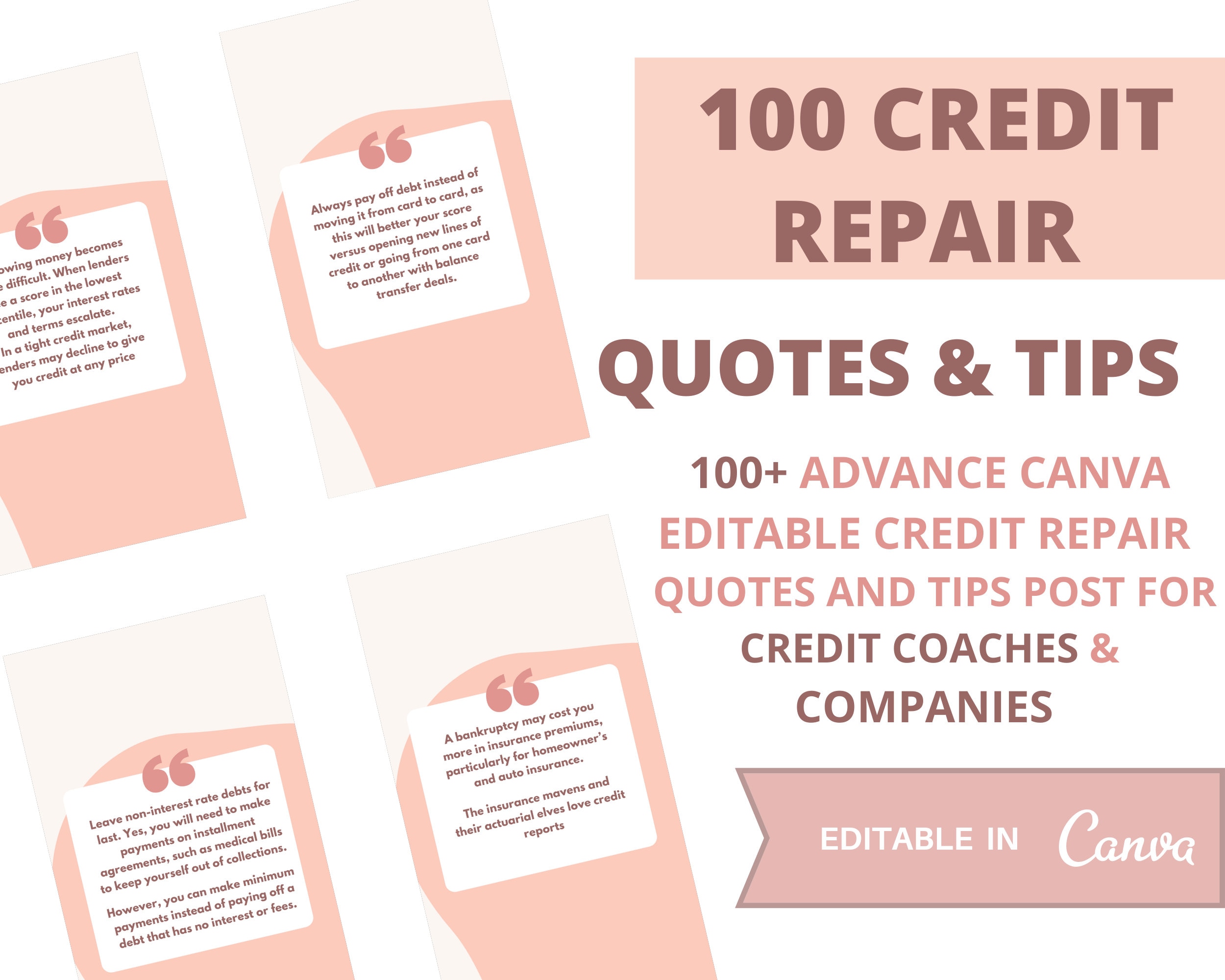 Advance Credit Repair Quotes and Tips for Credit Coaches and Companies ...