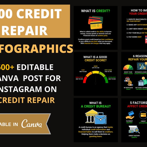 Credit Repair Flyer - Etsy