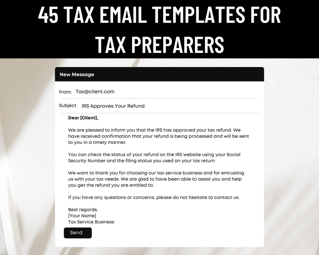 Tax Preparation Email Templates. Tax Preparer Bundle, 45 Email ... Tax Preparation Email Templates. Tax Preparer Bundle, 45 Email ...