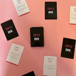 Tipsy Hoe: Girls Night Card Game, Bachelorette Party Game, Bachelorette ...