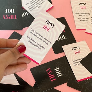 Tipsy Hoe: Girls Night Card Game, Bachelorette Party Game, Bachelorette ...