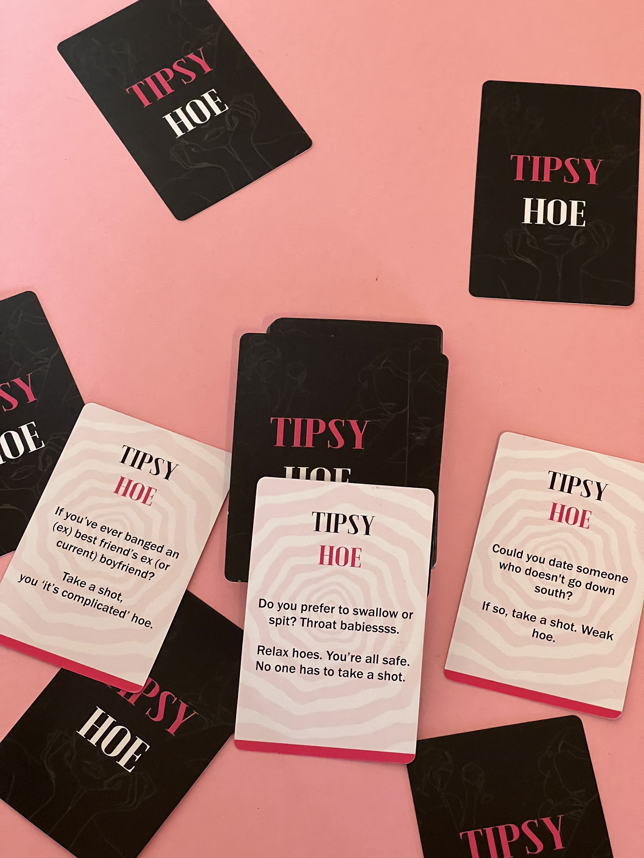 Tipsy Hoe Girls Night Drinking Card Game, Bachelorette Party Games ...