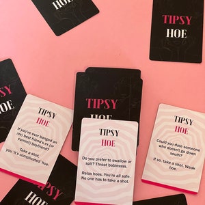 Tipsy Hoe: Girls Night Card Game, Bachelorette Party Game, Bachelorette ...