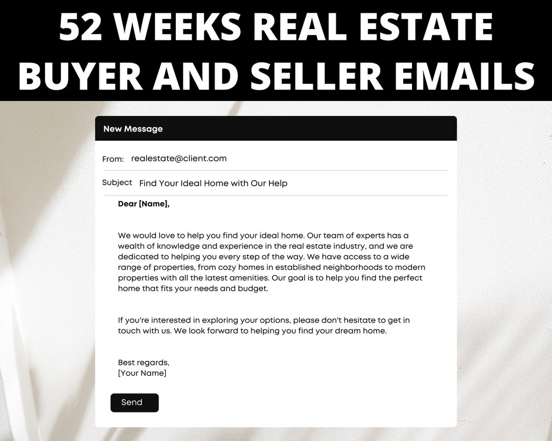 52-week Real Estate Email Buyer Templates. 52-week Real Estate Email ...