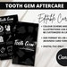 Tooth Gem Aftercare Cards. Editable Aftercare Card Template, Instant ...