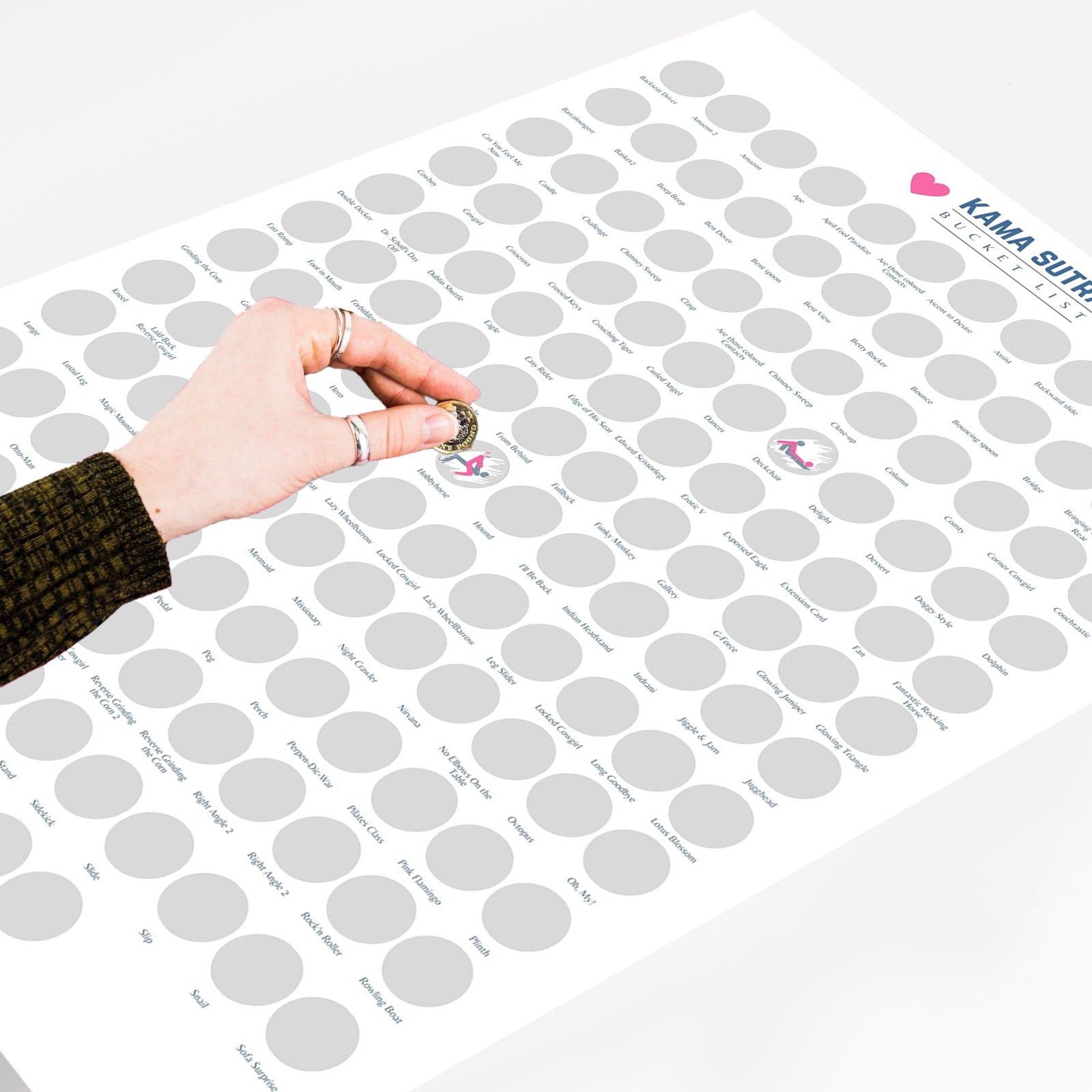 150 Scratch-off Kama Sutra Positions Posters, Couples Gift, Couples Activity Poster, Couples ...