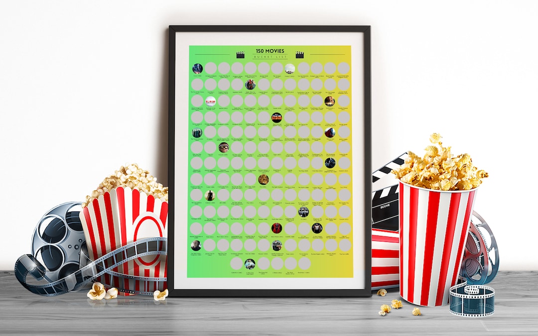 150 Scratch-off Movie Poster. Explore, Scratch and Reveal 150 Movies ...