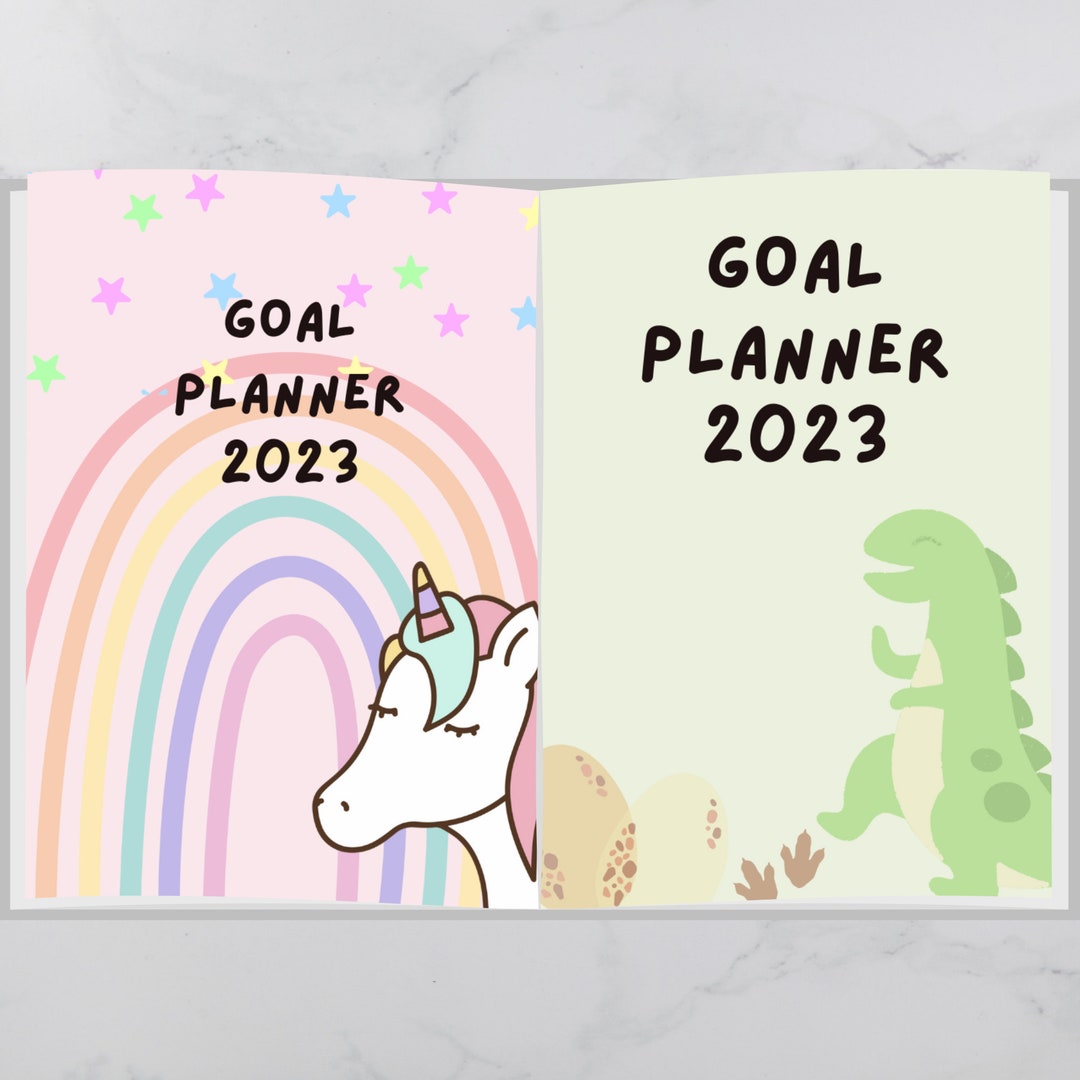 2 Childrens Planner, Goal Planner, Kids Weekly Planner, Youth Goal ...