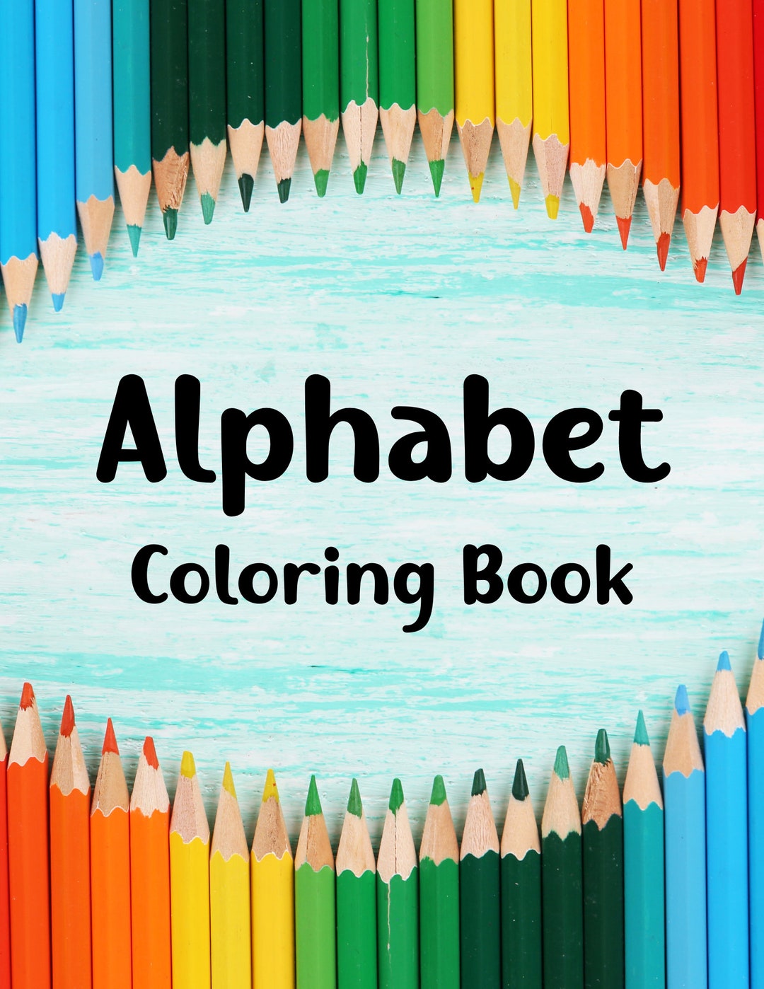 Alphabet Coloring Book Adult Coloring Book 26 Printable - Etsy