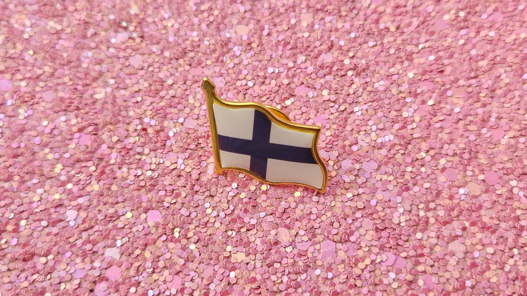 Finland Enamel Pin, Pin With Flag Finland Image, Badge Pin High Quality ...