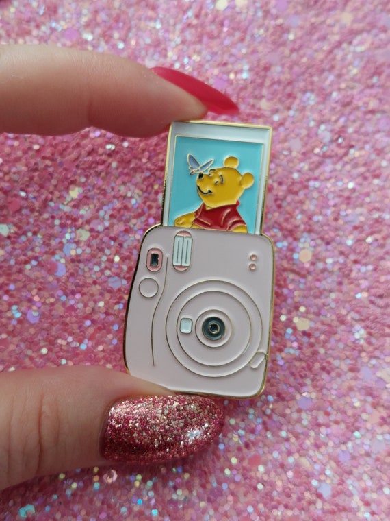 Enamel Pin Winnie the Pooh Polaroid Camera Picture Disney - Etsy