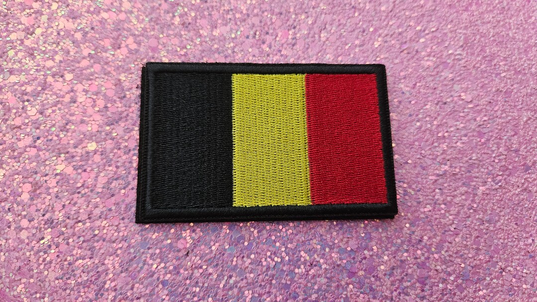 Belgian Flag Emblem Flag Belgium Embroidered Top Quality Patch - Etsy