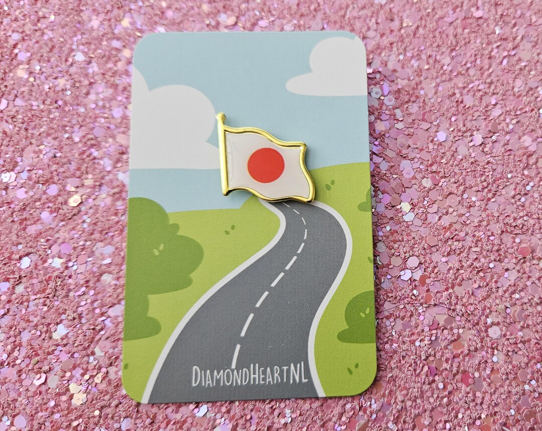 Japan Enamel Pin, Pin With Image of Japan Flag, Badge Pin High Quality ...