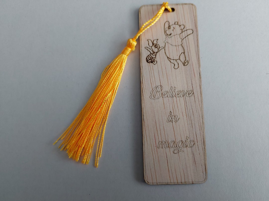 Wooden Bookmark Disney Inspired Winnie the Pooh - Piglet and Eeyore - Etsy