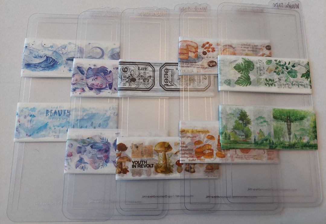 LIMITED EDITION 5 Sample Cards With Full Washi Tape Rolls - Etsy