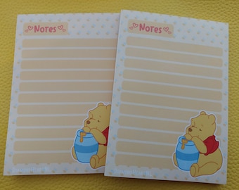 NOTEPAD POOH / Winnie the Pooh Piglet Spring Disney Inspired ...