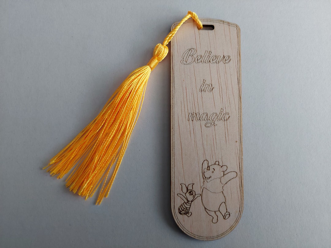 Wooden Bookmark Winnie the Pooh, Piglet, Eeyore - Disney Inspired - Etsy
