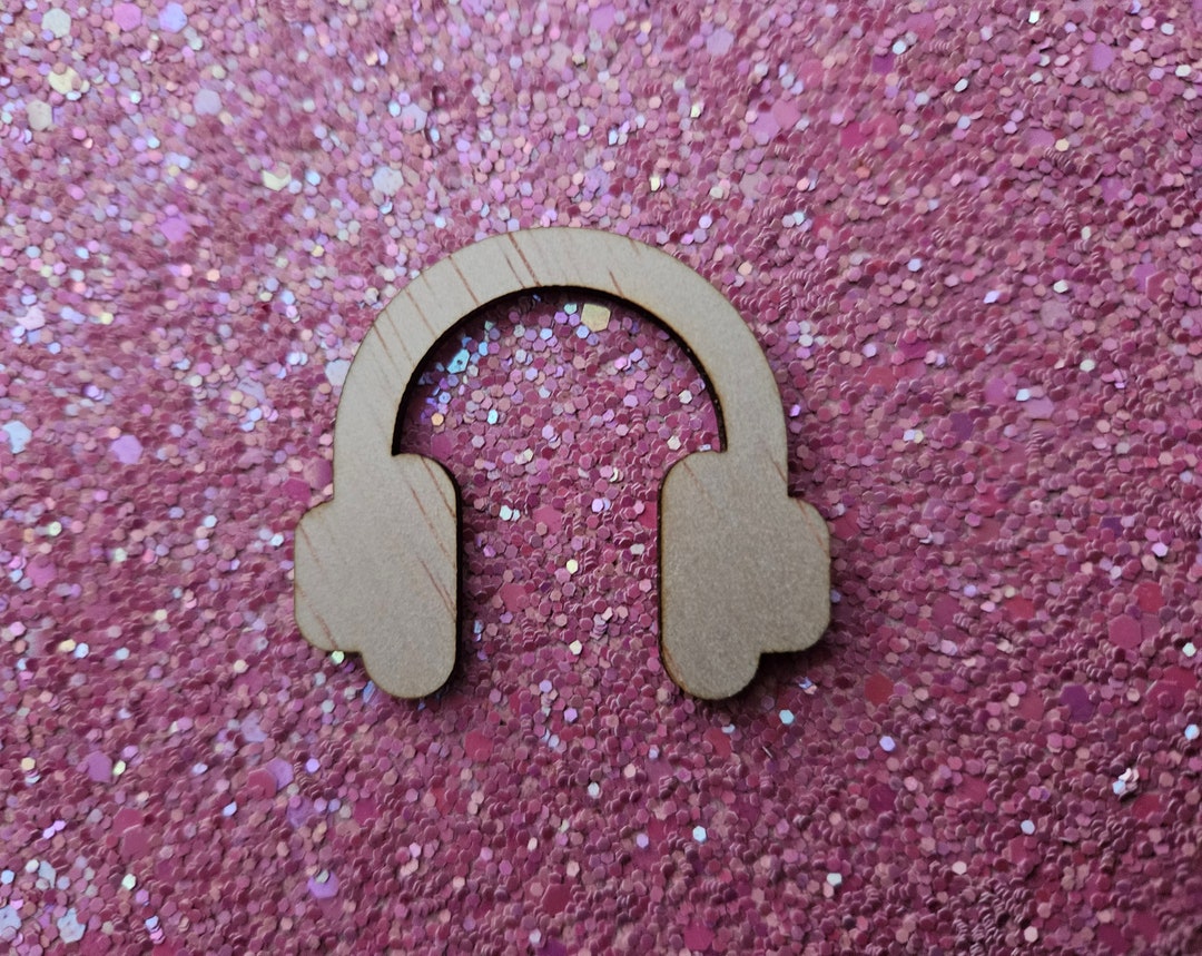 15x Wooden Headphones, Blank Shape Laser Cut Headphones, Music ...