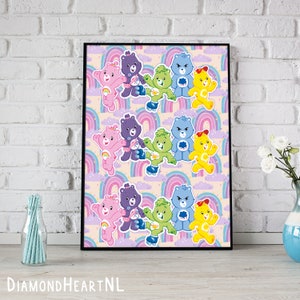Care Bears Wall Decoration Printed Poster A4 Size - Children's Room ...