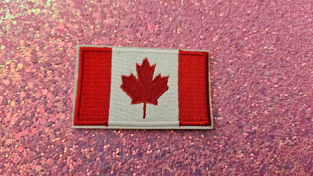 Canada Iron on Patch Canadian Flag Emblem - Etsy