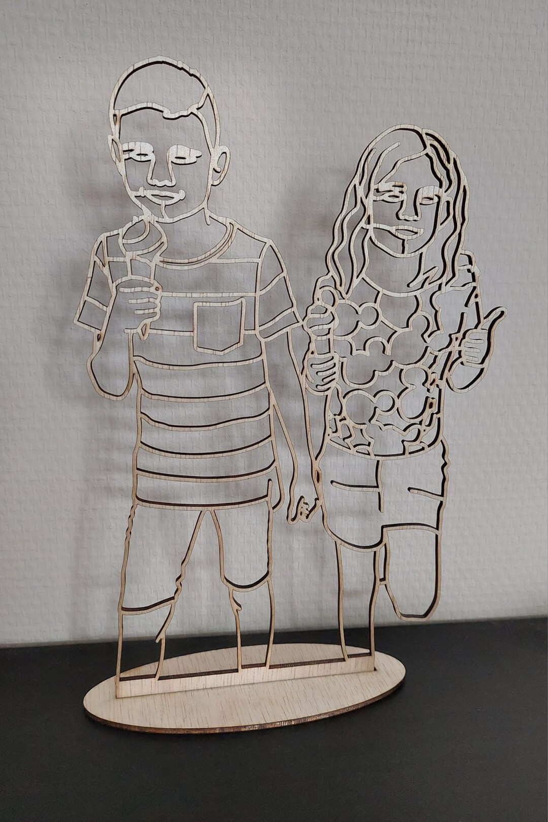 Line Drawing of Wood - Photo Drawn on Wood - Etsy