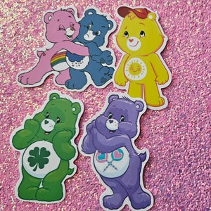 Care Bear Stickers 4 Pieces Set - Etsy
