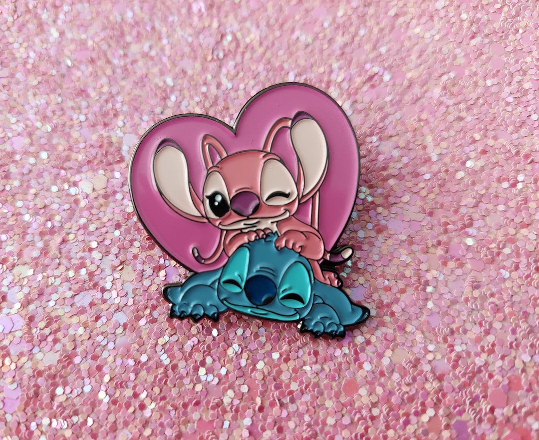 Stitch and Angel Enamel Pin Disney Inspired - Etsy
