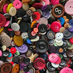 40 Gram Mixed (vintage) Buttons ~ Assorted Mixed Buttons ~ Arts Crafts ...