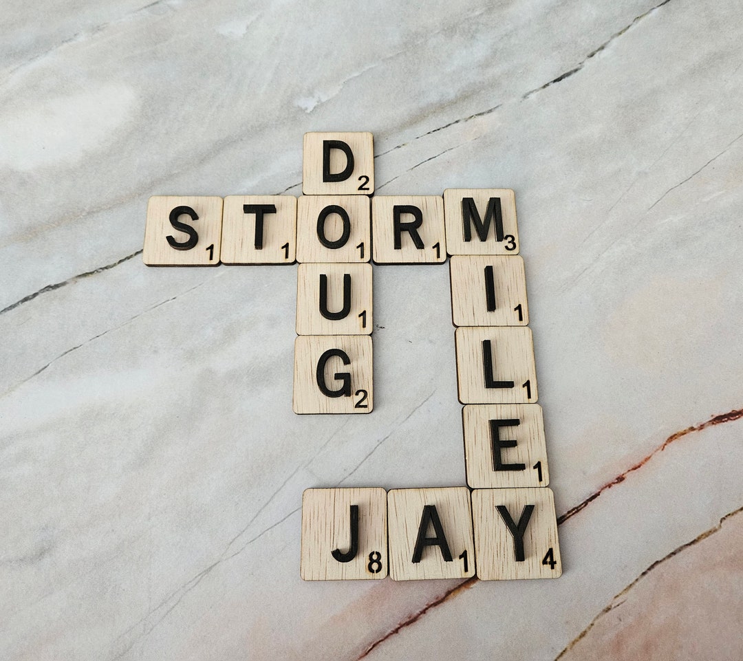 Scrabble Letters, Loose Scrabble Letters, Wooden Scrabble, Names ...