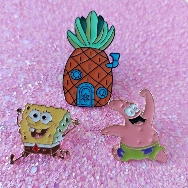 Enamel Pins Spongebob - Etsy