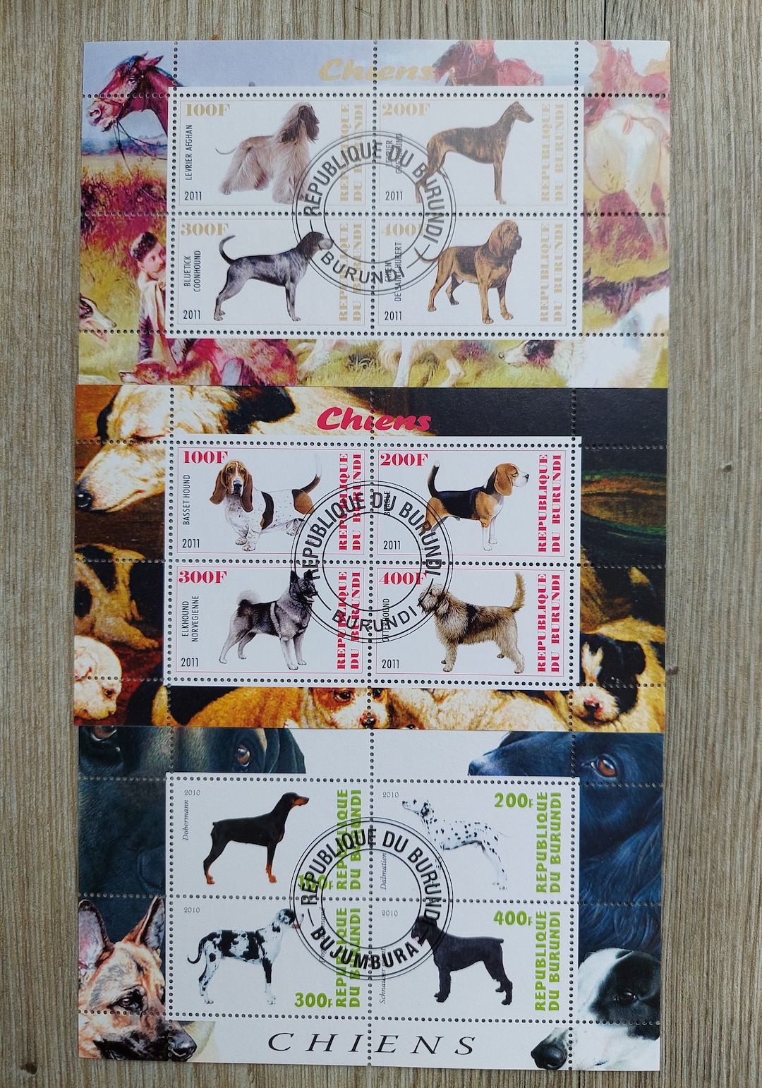 Stamp Sheets of Dogs - Etsy