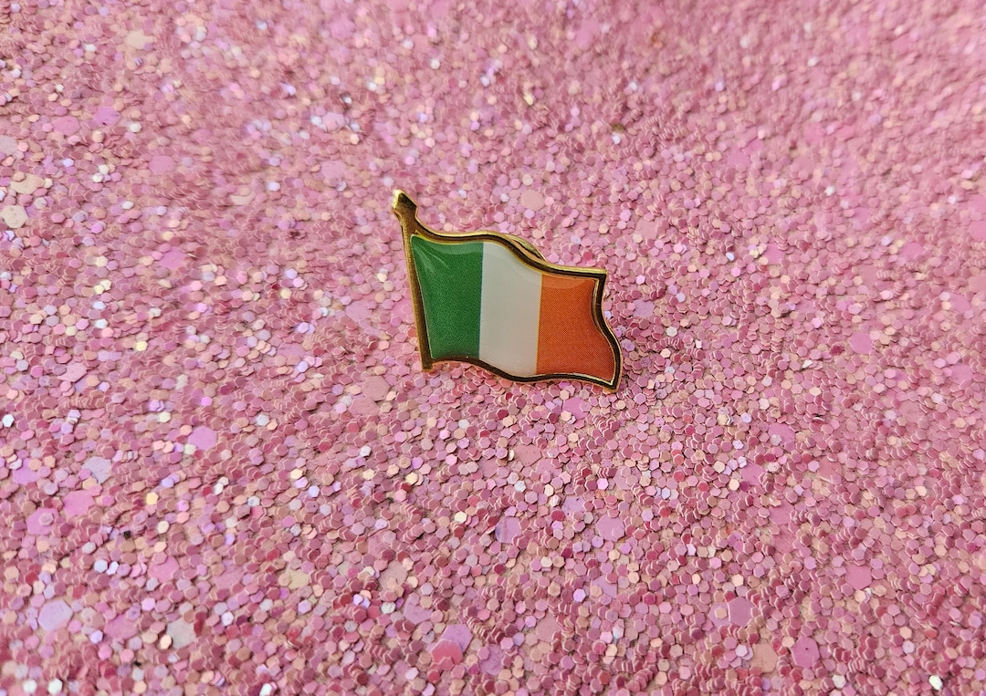 Irish Flag Enamel Pin, Pin With Image Flag Ireland, Badge Pin High ...
