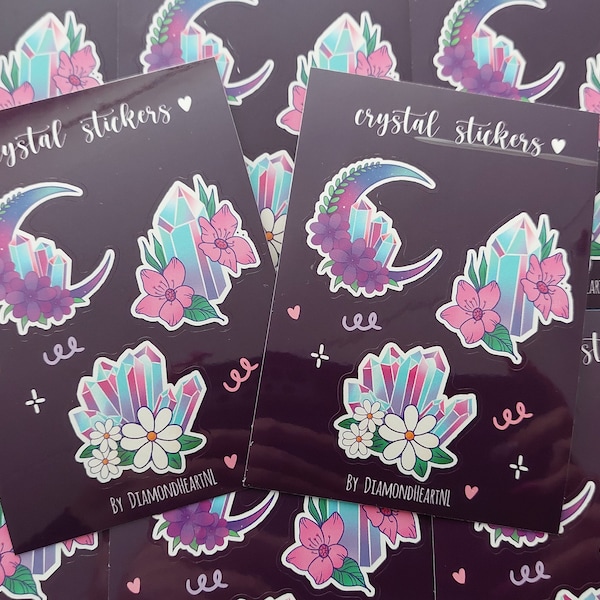 Gemstone Sticker Sheet - Etsy