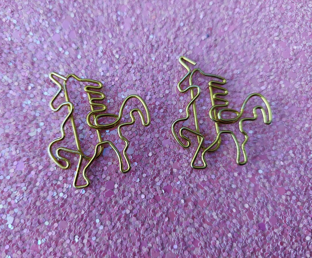 Unicorn Paper Clip 2 Pieces Kawaii School Item, Office, Planner ...