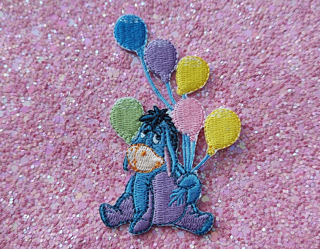 Iron on Patch Eeyore Having a Party - Disney Inspired - Etsy